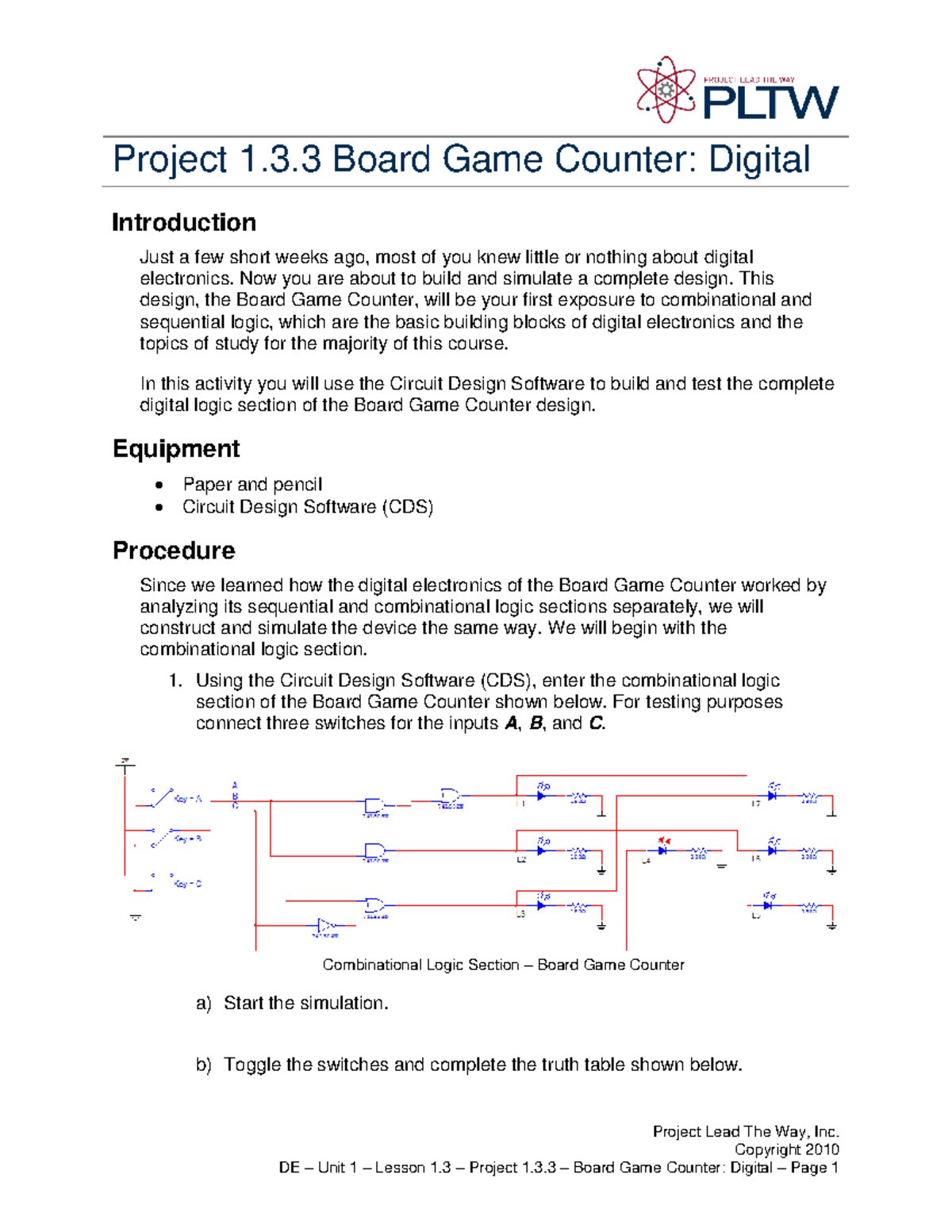 Board Game Counter Digital Project - Project Lead The Way, Inc ...