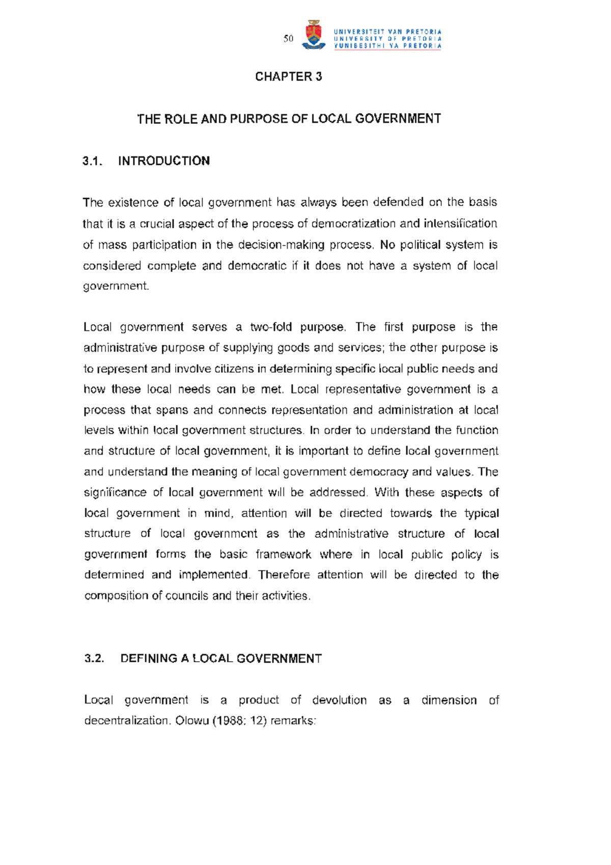 Pdf File - Practise material - CHAPTER 3 THE ROLE AND PURPOSE OF LOCAL ...