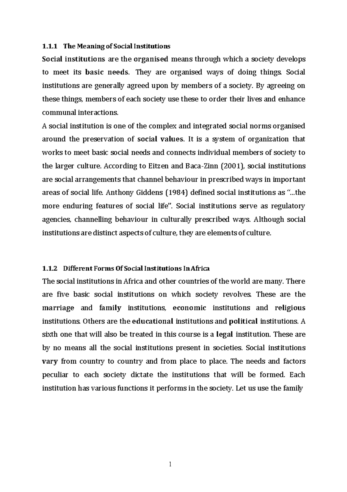 SOC 201 Lecture Material 1 1 The Meaning Of Social Institutions soc-201-lecture-material-1-1-the-meaning-of-social-institutions