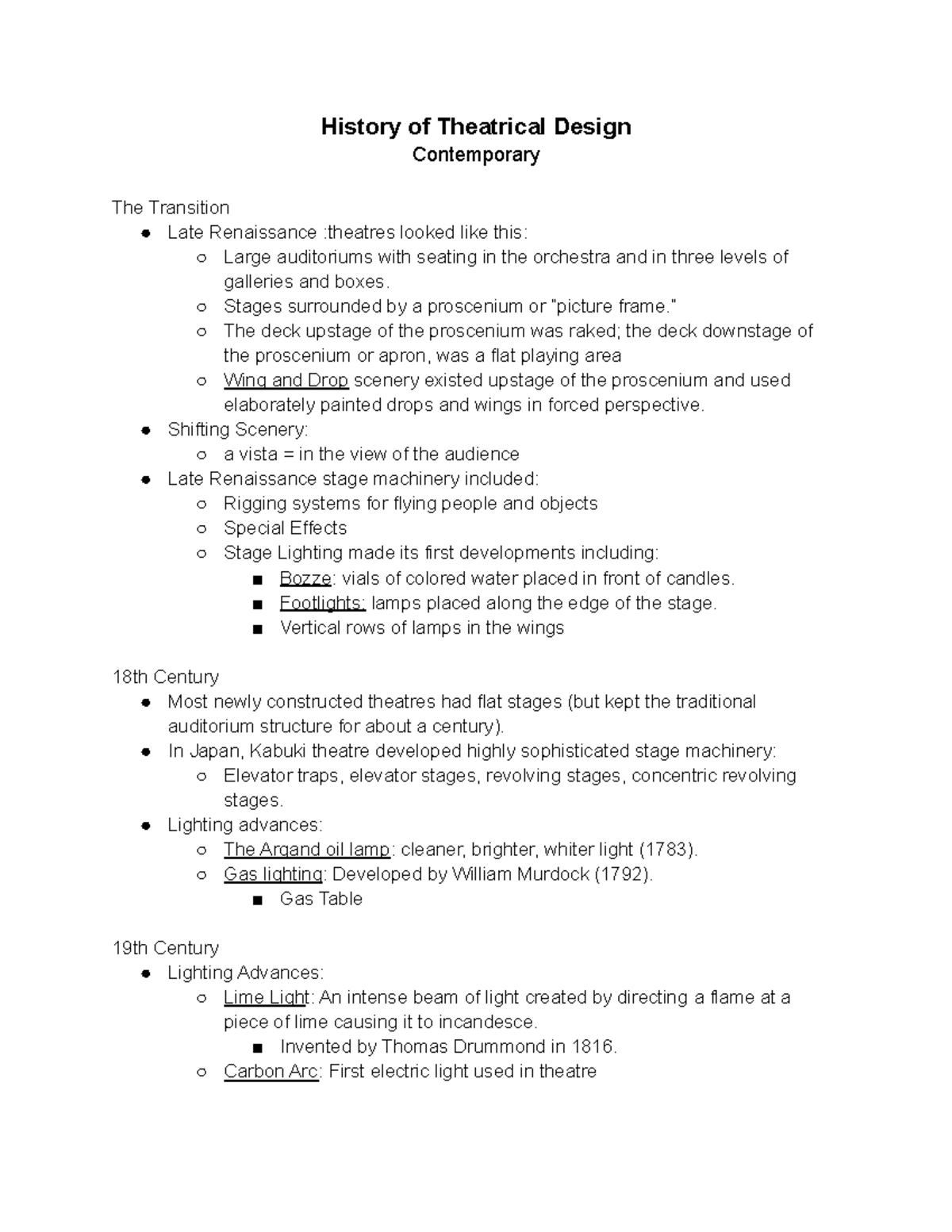 History of Theatrical Design (Contemporary) - History of Theatrical ...