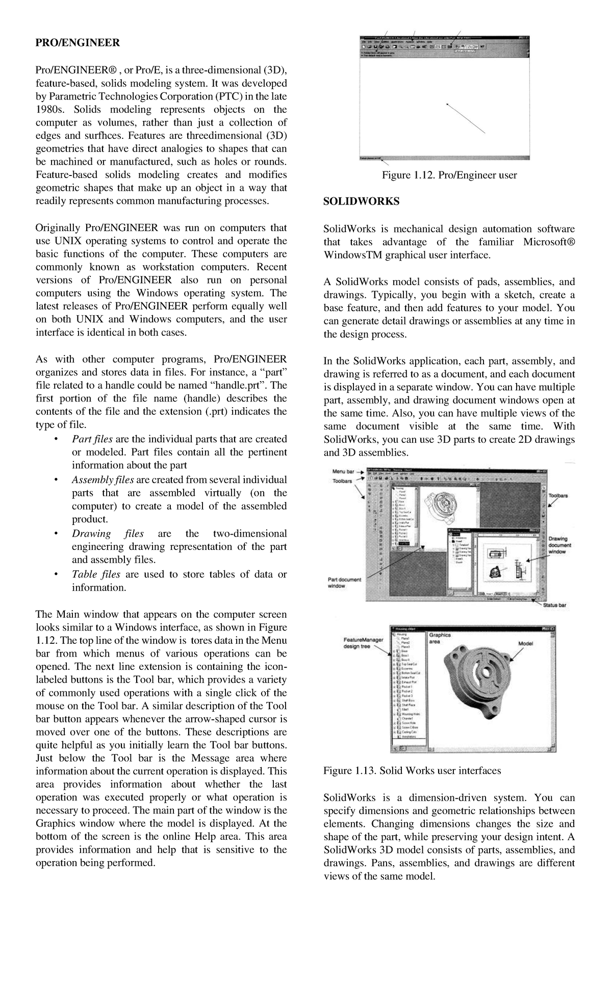Auto Cad III Pro Engineer - PRO/ENGINEER Pro/ENGINEER® , or Pro/E, is a ...