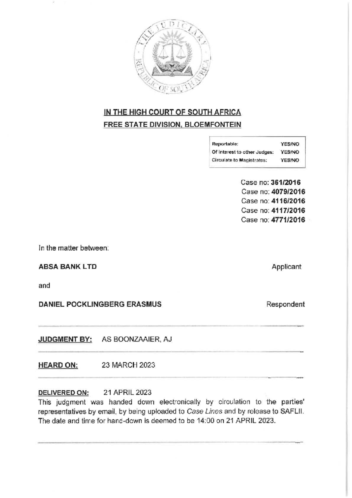 Repo116 -Current study (Institution) : North West University ...