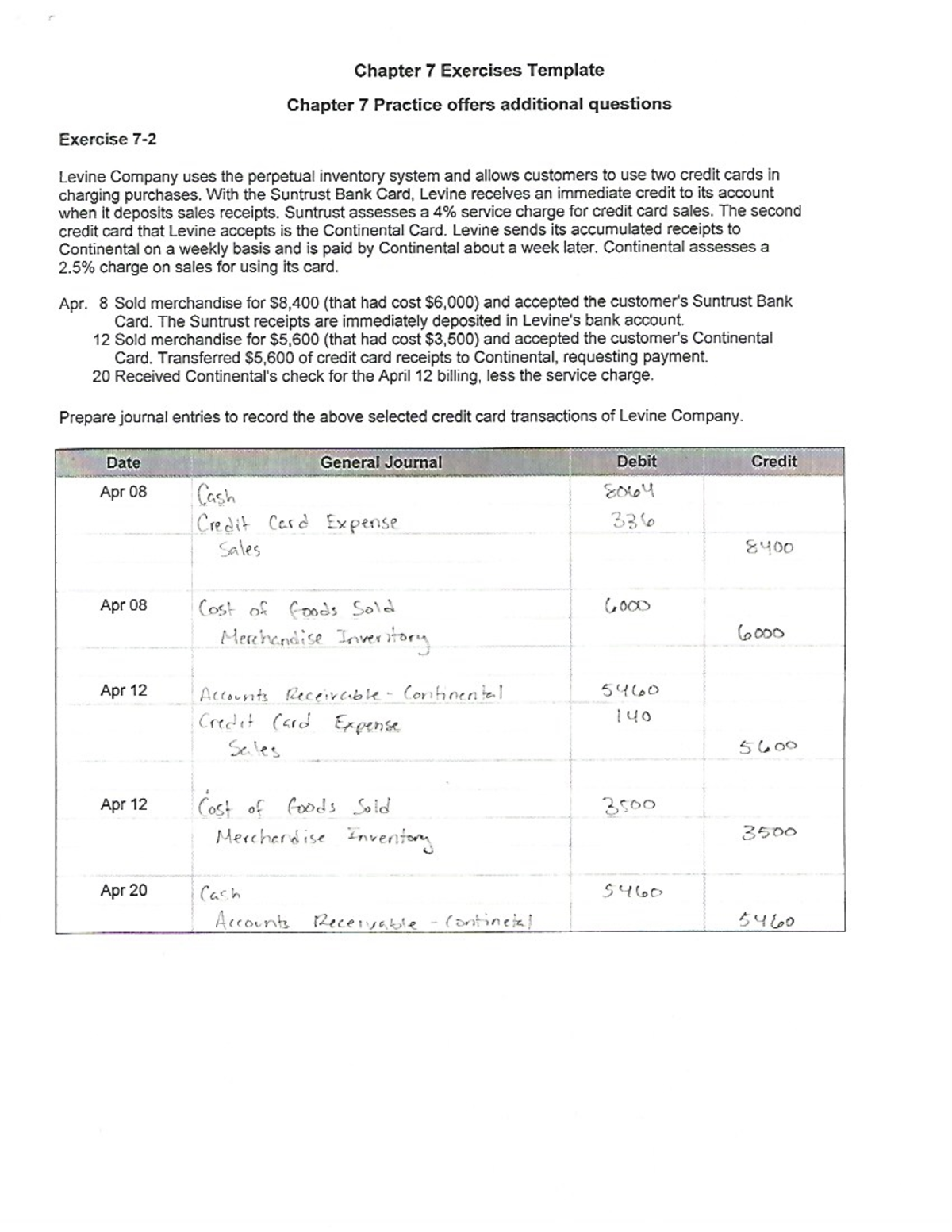 Chapter 7 Exercise Answers - Chapter 7 Exercises Template Chapter 7 ...