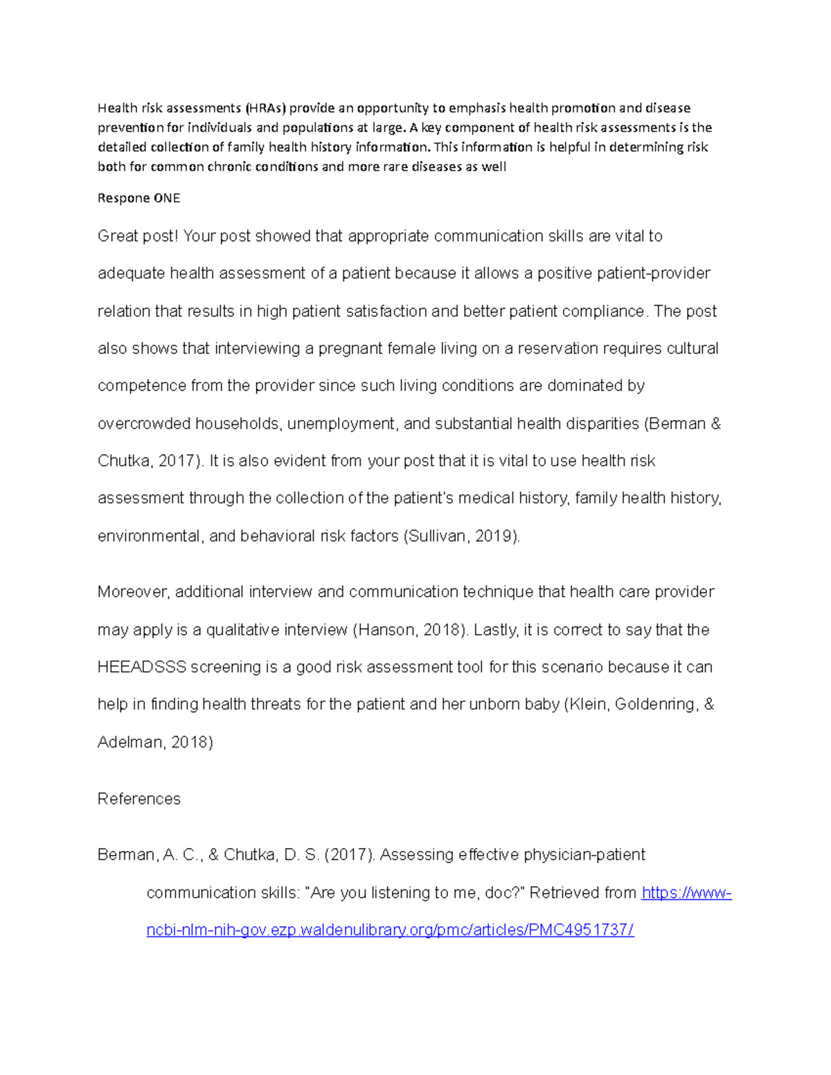 NURS 6512 WEEK 1 Response Health Risk Assessments HRAs Provide An nurs-6512-week-1-response-health-risk-assessments-hras-provide-an