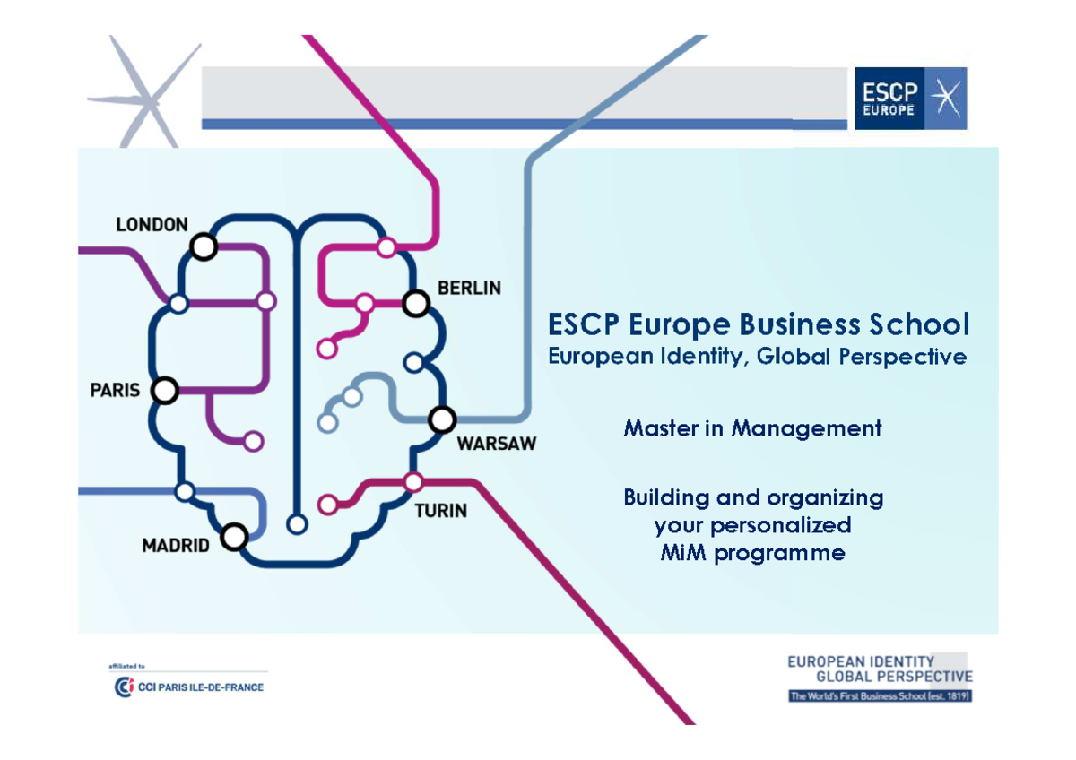 Mi M presentation 09 2016 V2 - ESCP Europe Business School European ...