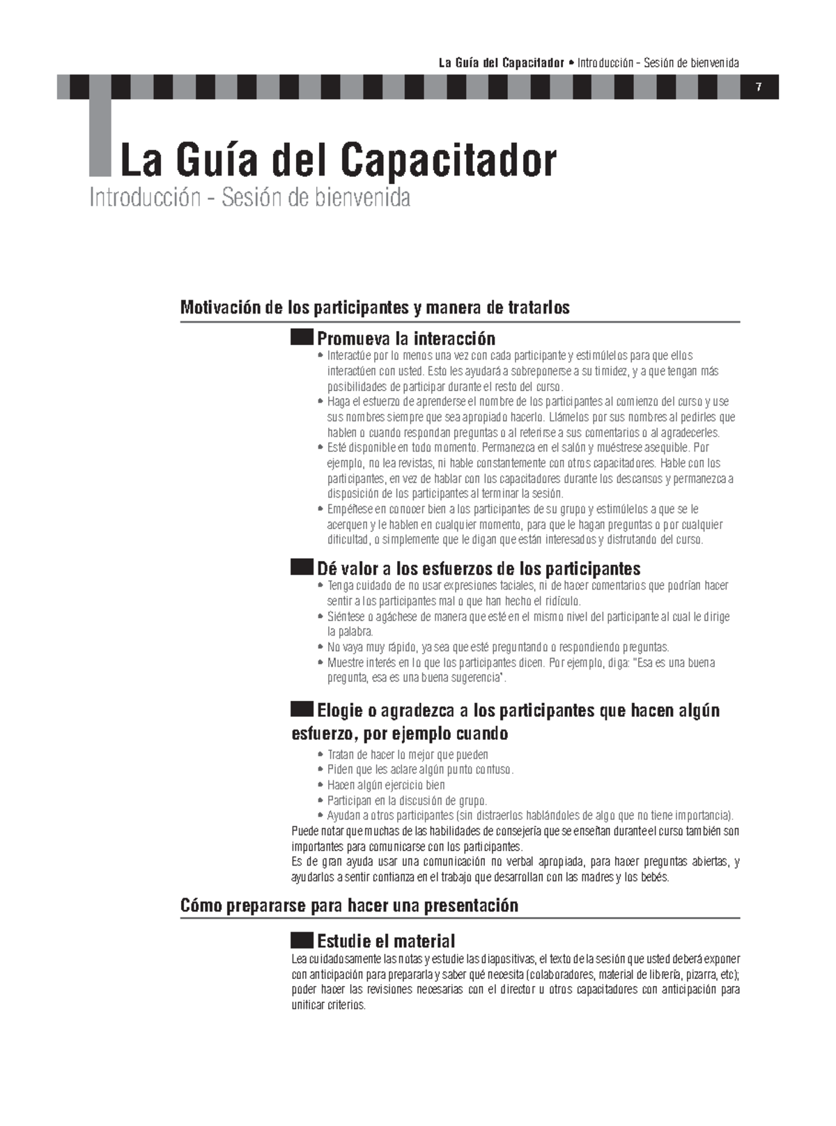 5B Guia del capacitador - 7 La Guía del Capacitador • Introducción ...