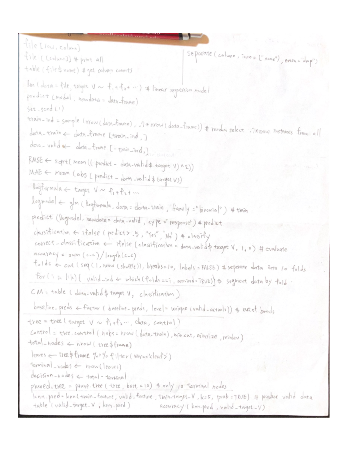 Scanned Documents 1 - Midterm cheat sheet - BUDT733 - UMD - Studocu