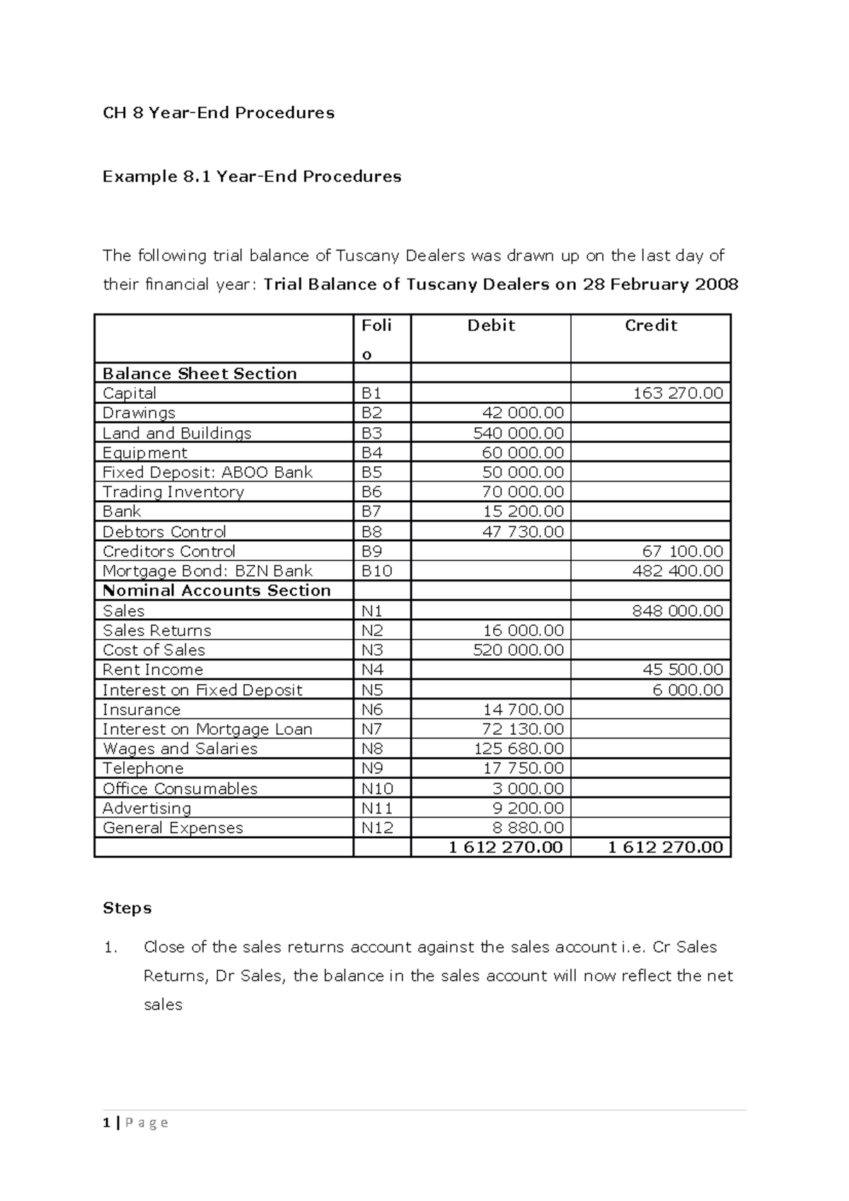 Week9 CH 8 Year-End Procedures - CH 8 Year-End Procedures Example 8 ...