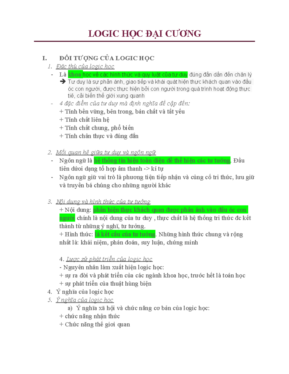 Logic HỌC ĐẠI CƯƠNG - jshvwgdbasDGBQWKJDFHBQWJFBQJWBFQJFBQEJHFBED - LOGIC HỌC ĐẠI CƯƠNG I. ĐỐI ...