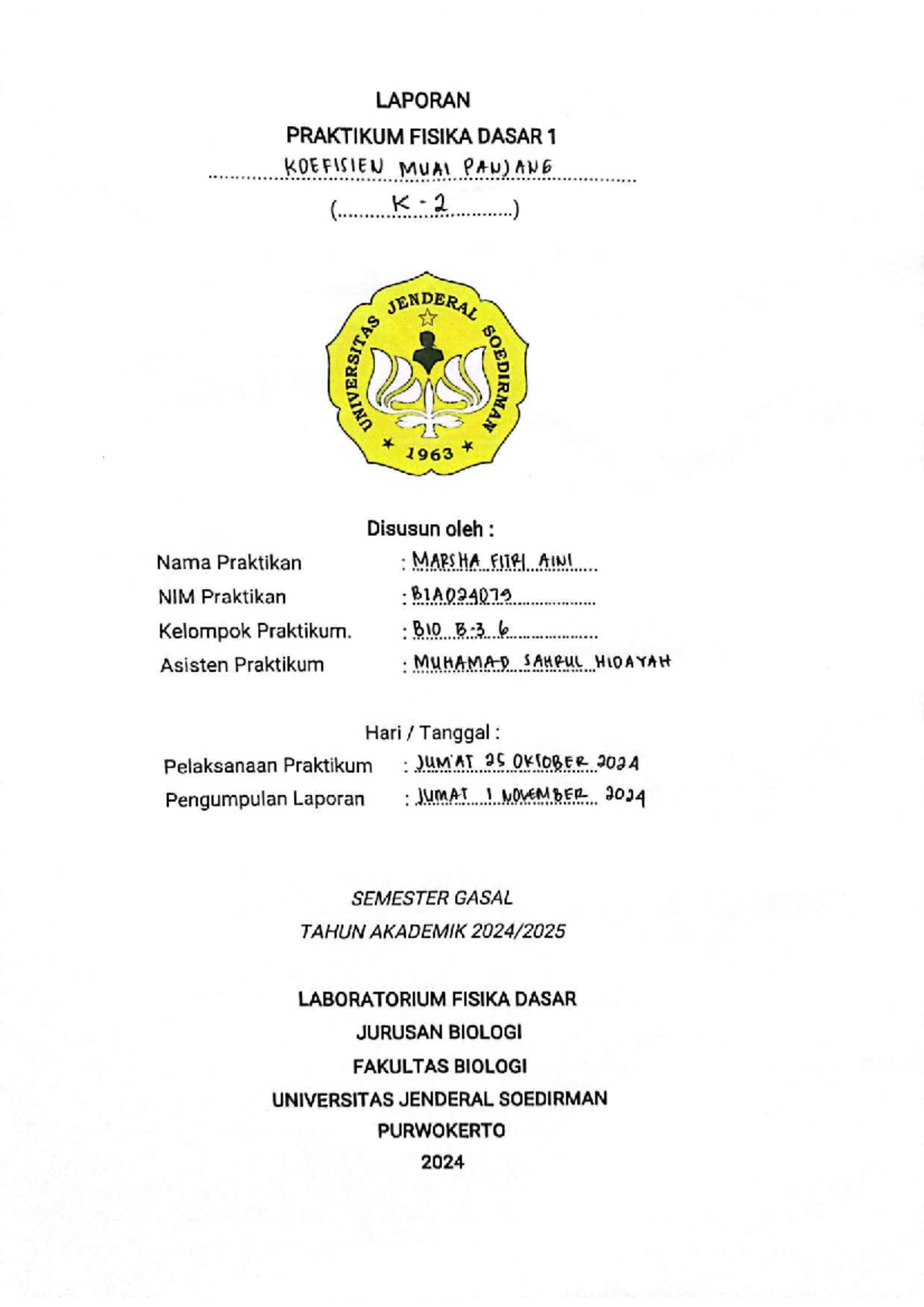 [ Laprak K-2] Kelompok B3 Marsha Fitri Aini B1A024079 compressed ...