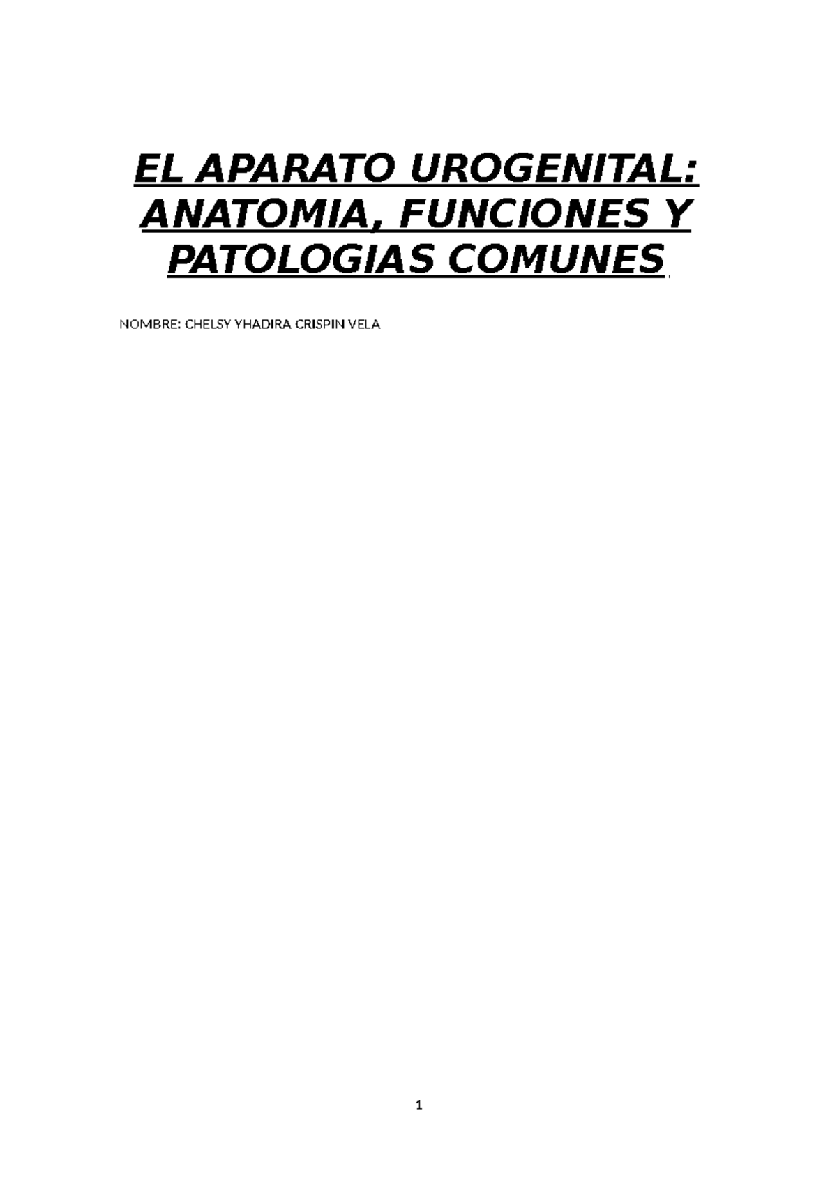 EL Aparato Urogenital - apuntes del sistema urinario - EL APARATO ...