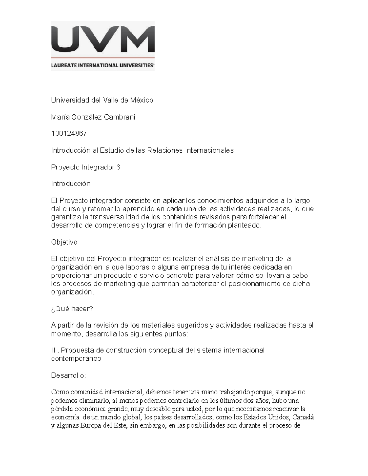 Ri pi - bien hecho - Universidad del Valle de México María González ...