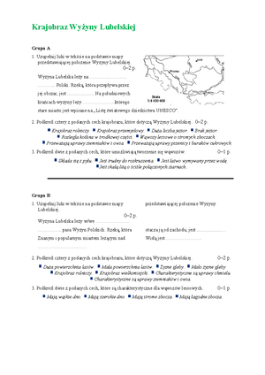 Test sprawdzajacy z rozdzialu i wspolrzedne geog 3 - Współrzędne ...