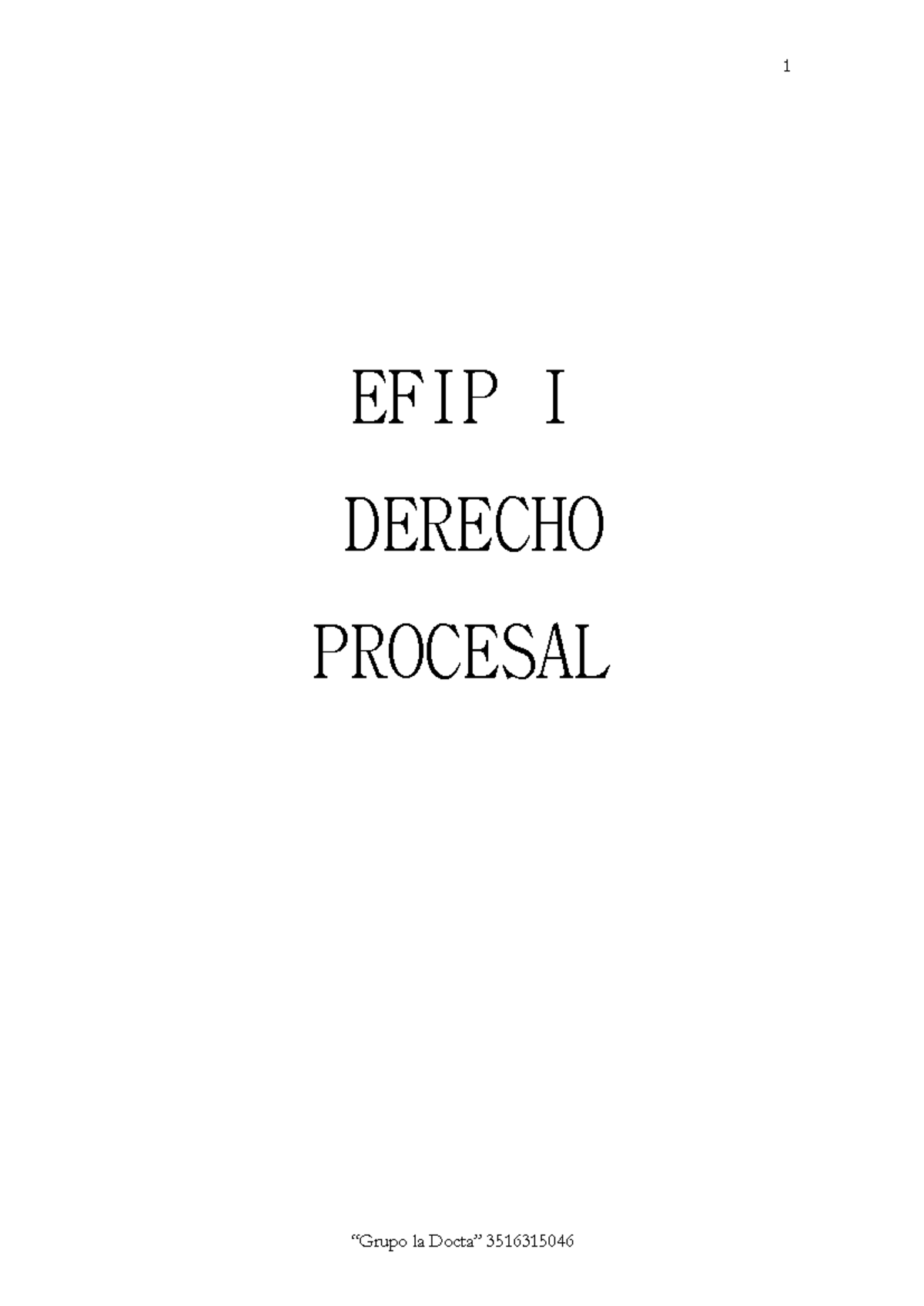 Procesal - EFIP 1 Abogacia - Siglo 21 - Studocu