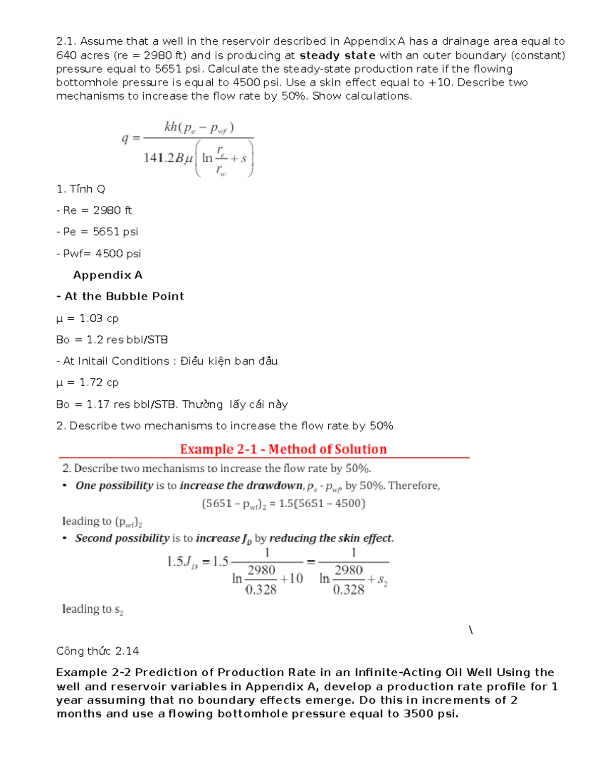 Btptdb - Bt PTDB - Assume that a well in the reservoir described in ...