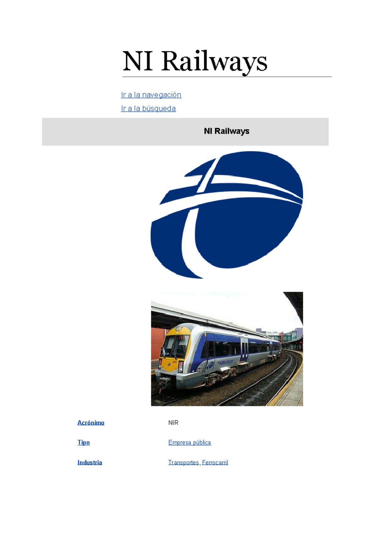 NI Railways - nnnnnnnnnnnnnnnn - NI Railways Ir a la navegación Ir a la ...