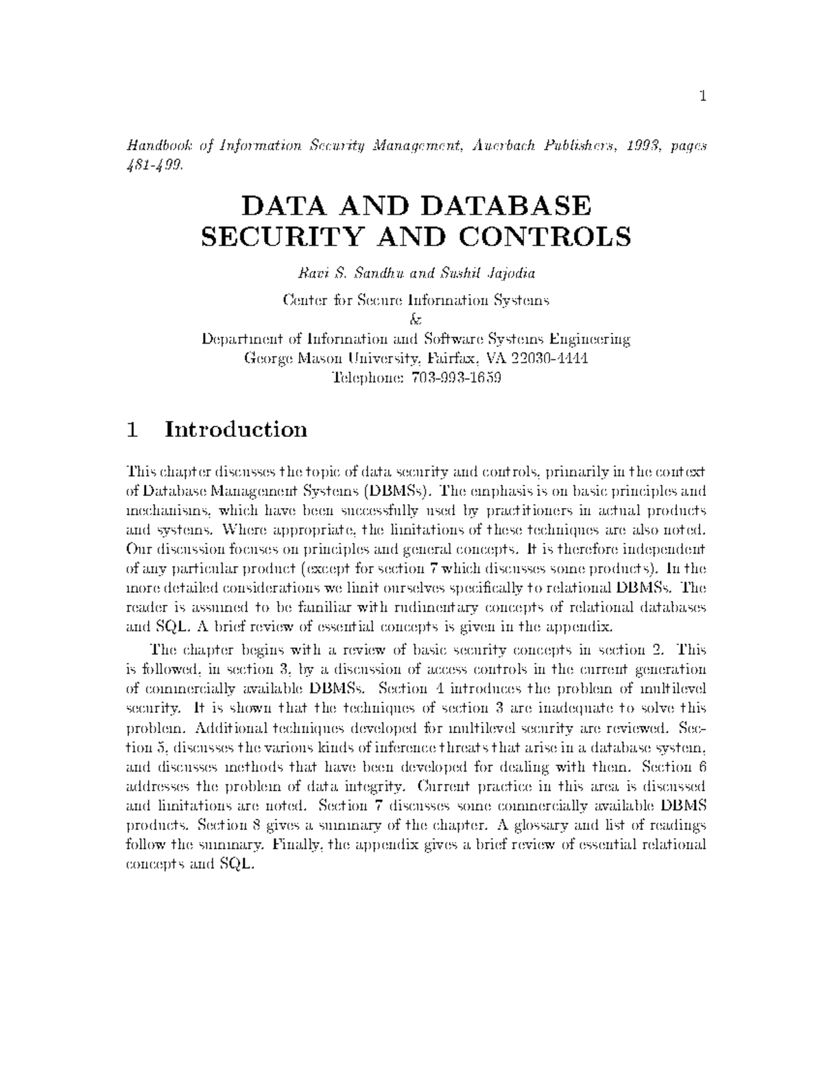 A93dsc - Summary Information Technology - 1 Handbook of Information ...