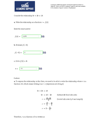 Southern New Hampshire University - 3-3 Mobius Problem Set Module Three - [PRINT] MAT-136-16689 ...