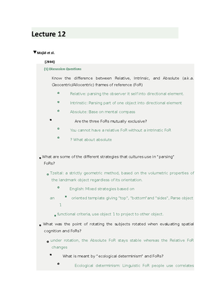 521Reading L 3 - Notes for readings and answers for discussion ...