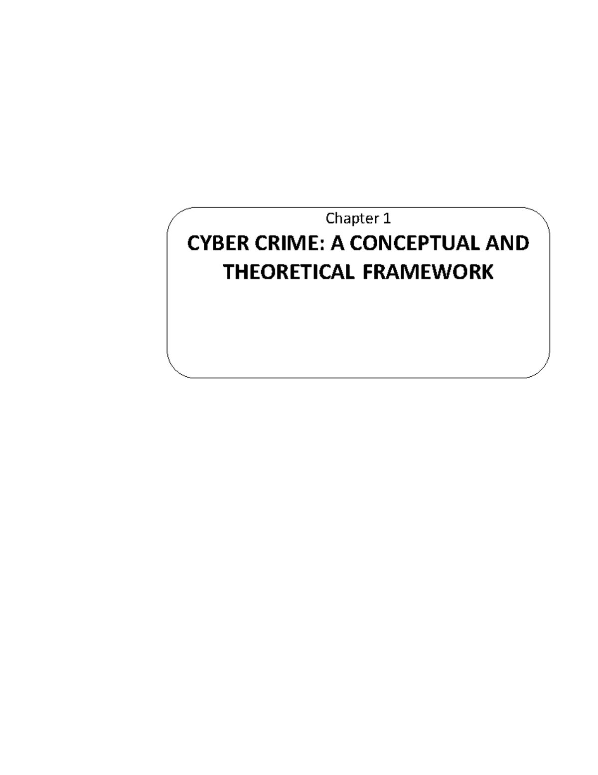 Chapter 1 cyber crime a conceptual and theoretical framework - Chapter ...