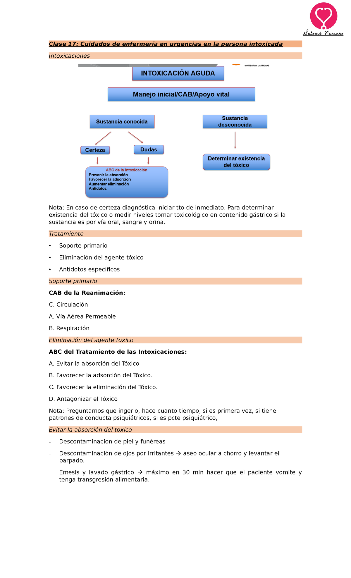 Clase 17 Cuidados de enfermería en urgencias en la persona intoxicada ...