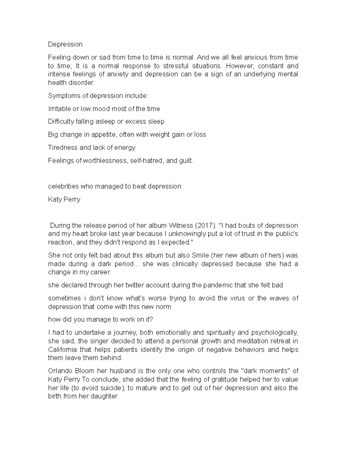 Depression resumen sobre la enfermedad vgggg - Depression Feeling down ...