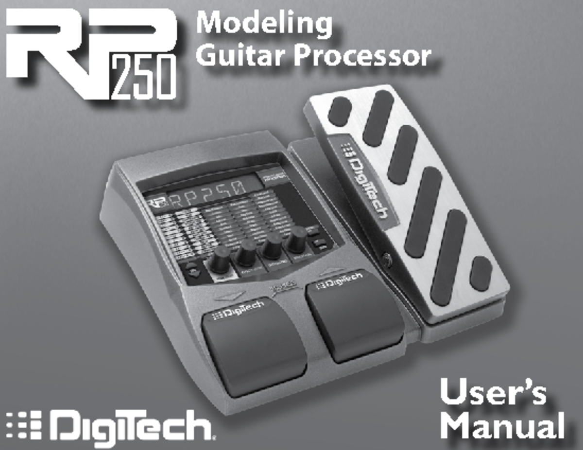 RP250 -Manual 18-0432V-B original - Modeling Guitar Processor User’s ...