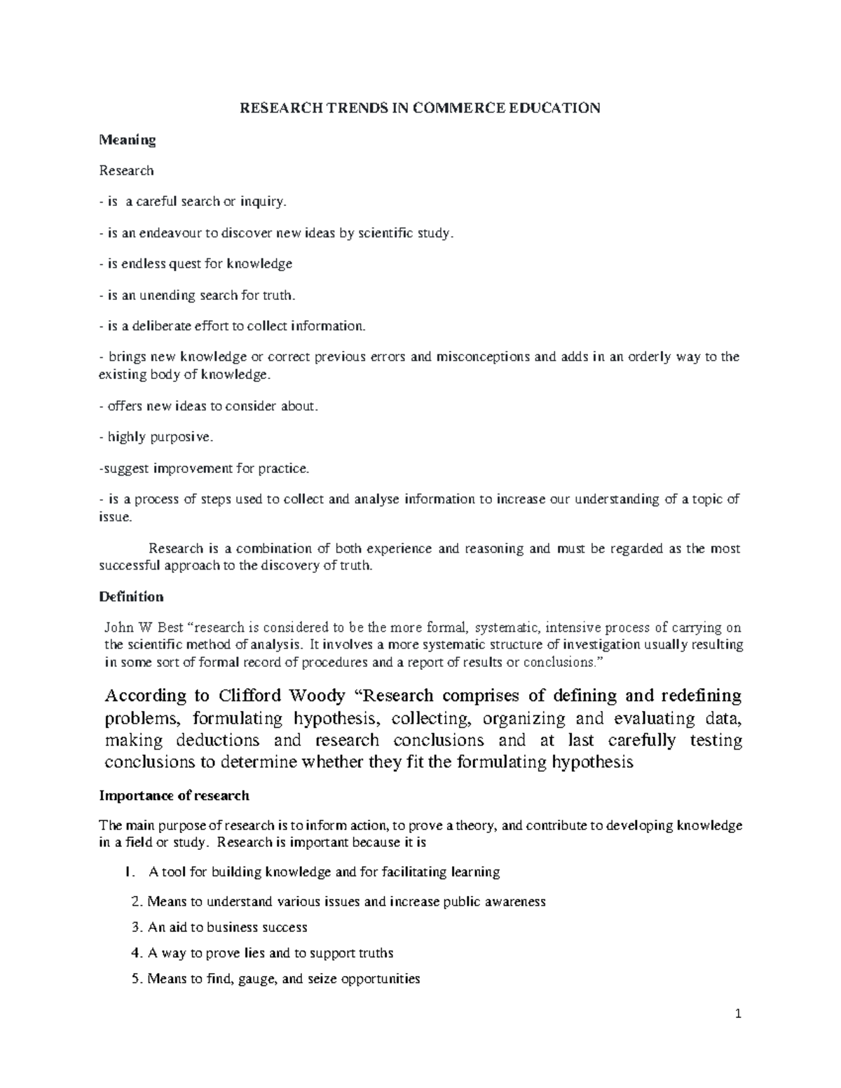 Research trends in commerce education - RESEARCH TRENDS IN COMMERCE ...