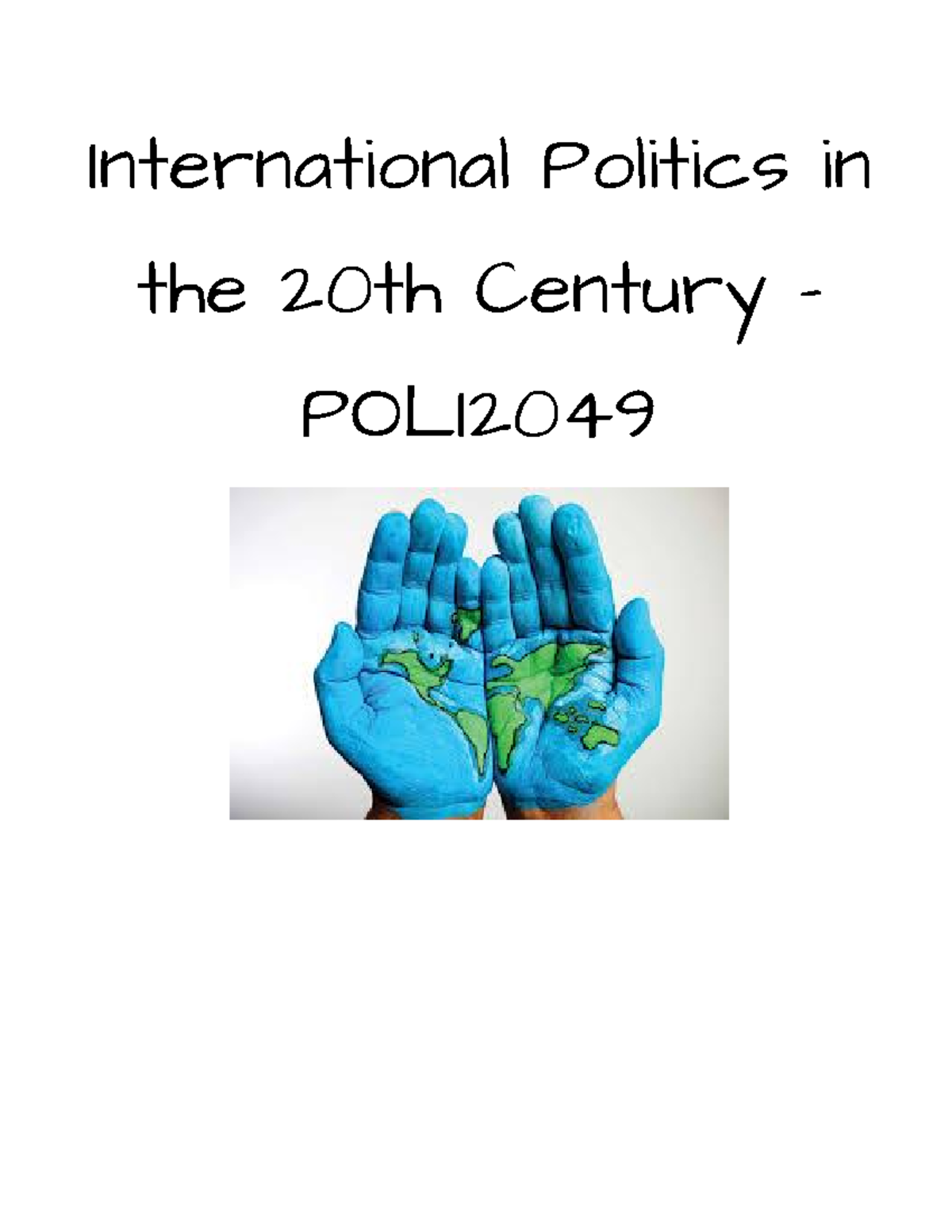 International Politics in the 20th Century - International Politics in ...