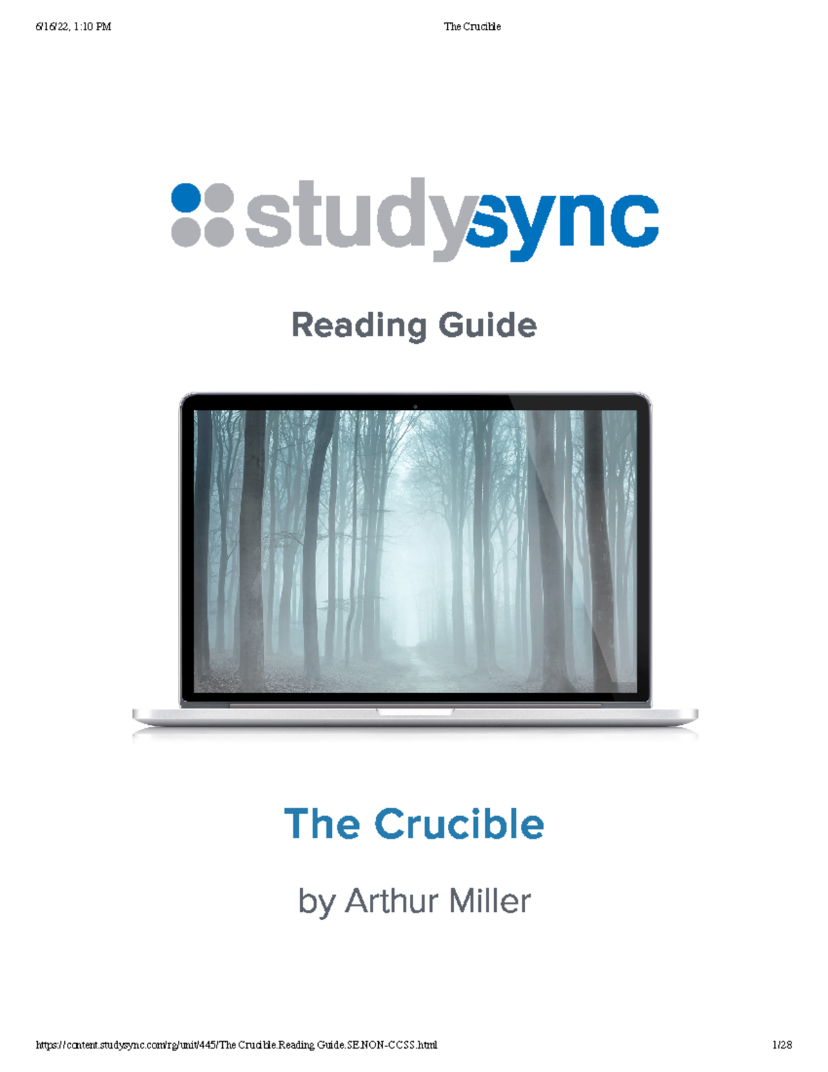 Kami Export - The Crucible Reading Guide SE - Reading Guide The ...