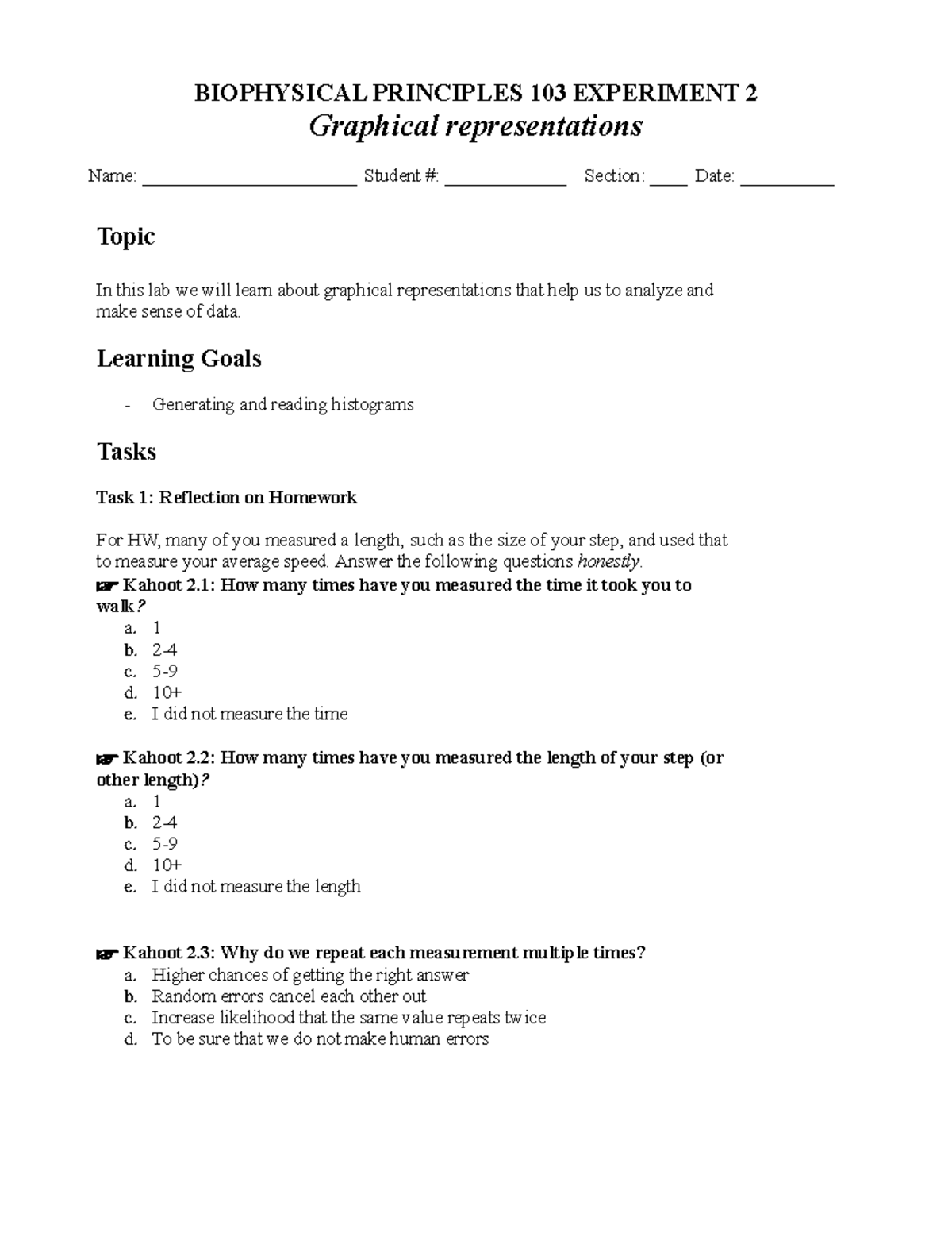 Lab 2 On-line version - m. Ramadan - BIOPHYSICAL PRINCIPLES 103 ...