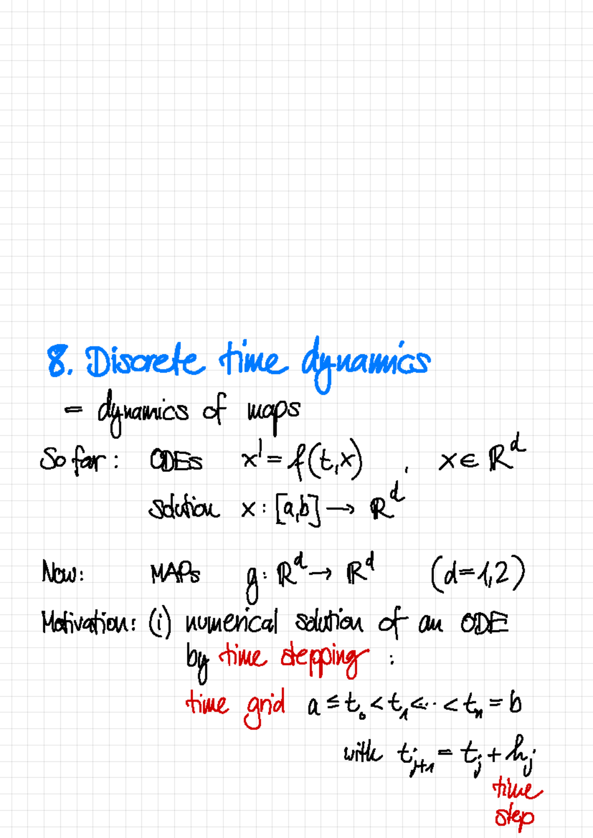 8 Discrete Time Dynamics 8 Discrete Time Dynamics Dynamics Of Maps