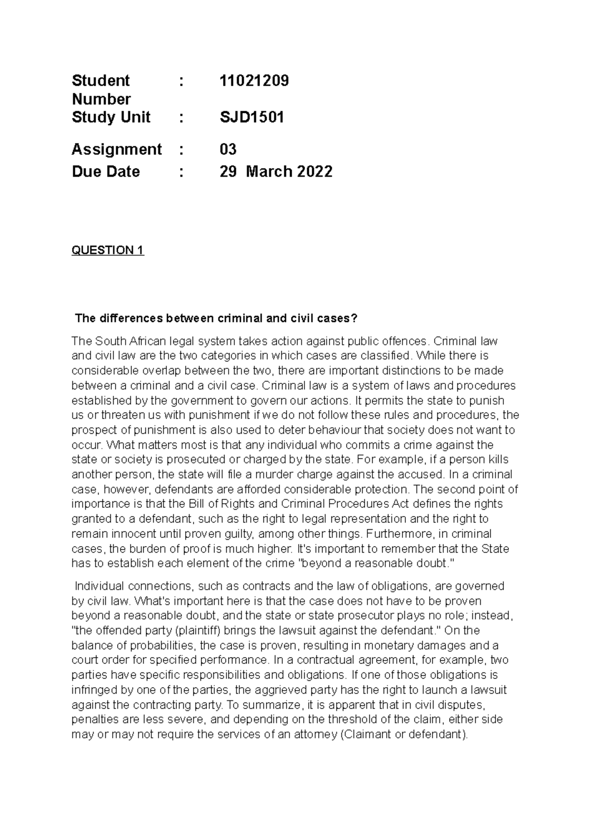 SJD Assignment 3 - Negotiation is an important part of our daily lives ...