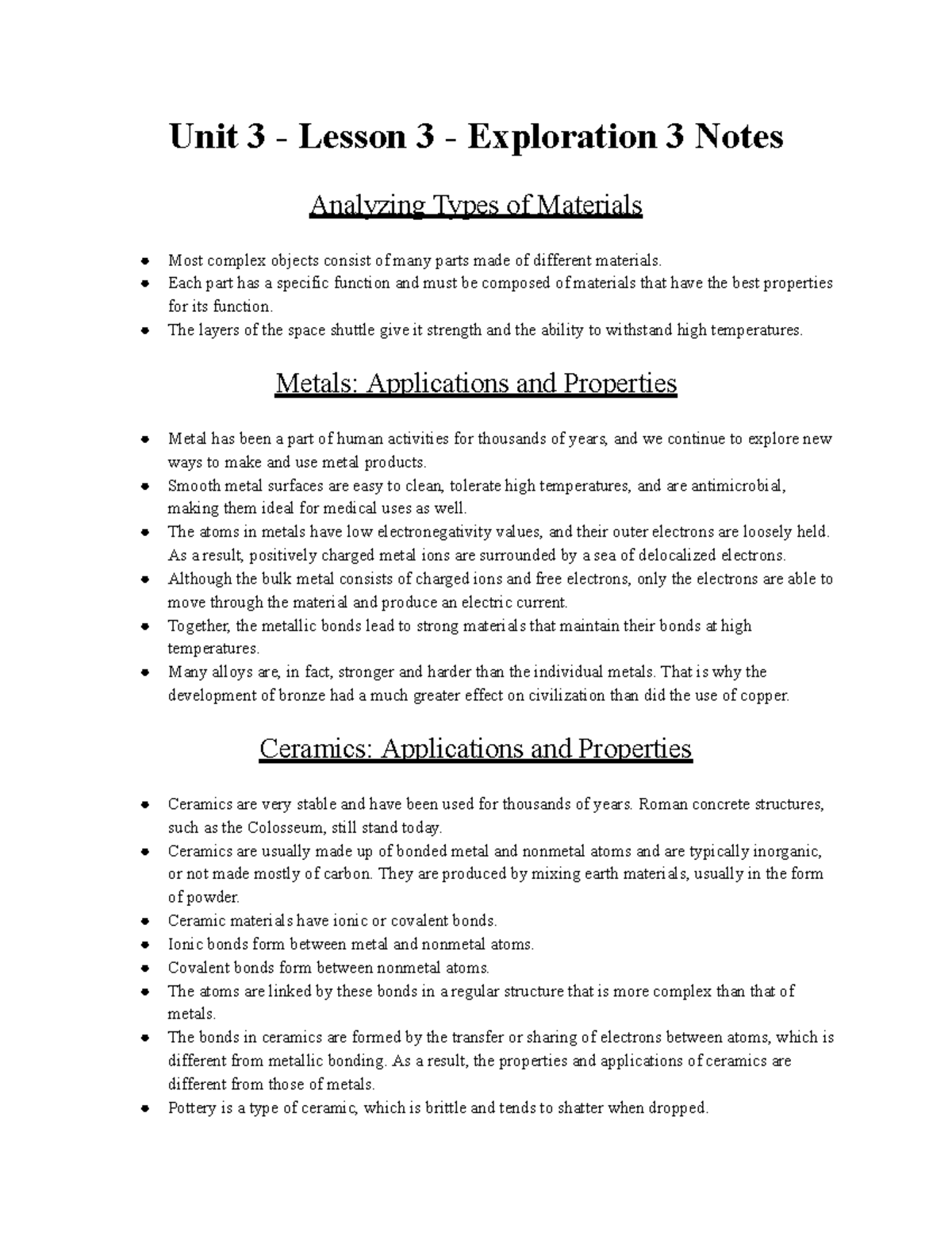 Unit 3 - Lesson 3 - Exploration 3 Notes - Unit 3 - Lesson 3 ...