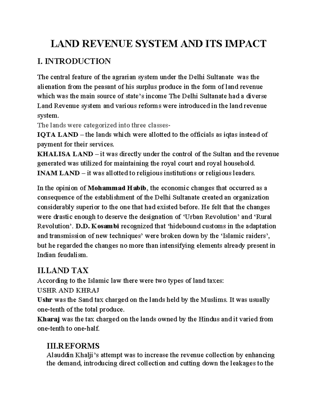 LAND Revenue System AND ITS Impact - LAND REVENUE SYSTEM AND ITS IMPACT ...