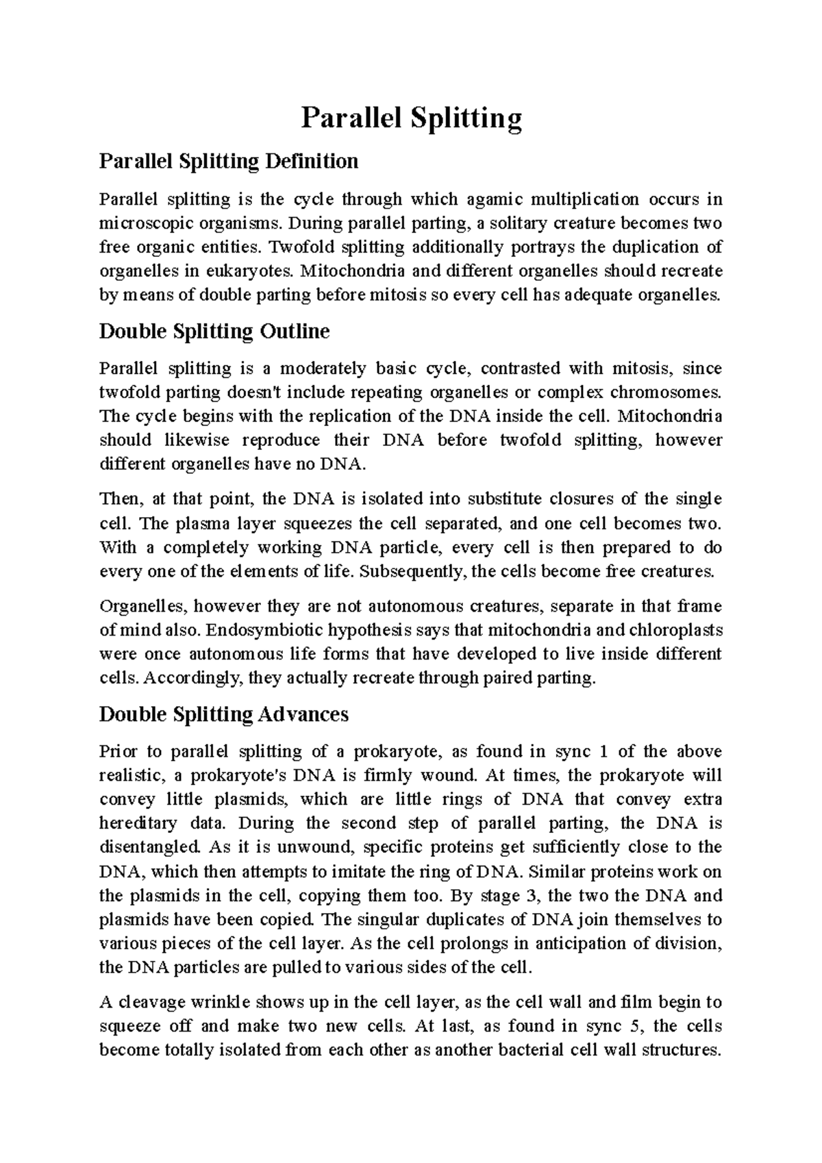 Parallel Splitting - Parallel Splitting Parallel Splitting Definition ...