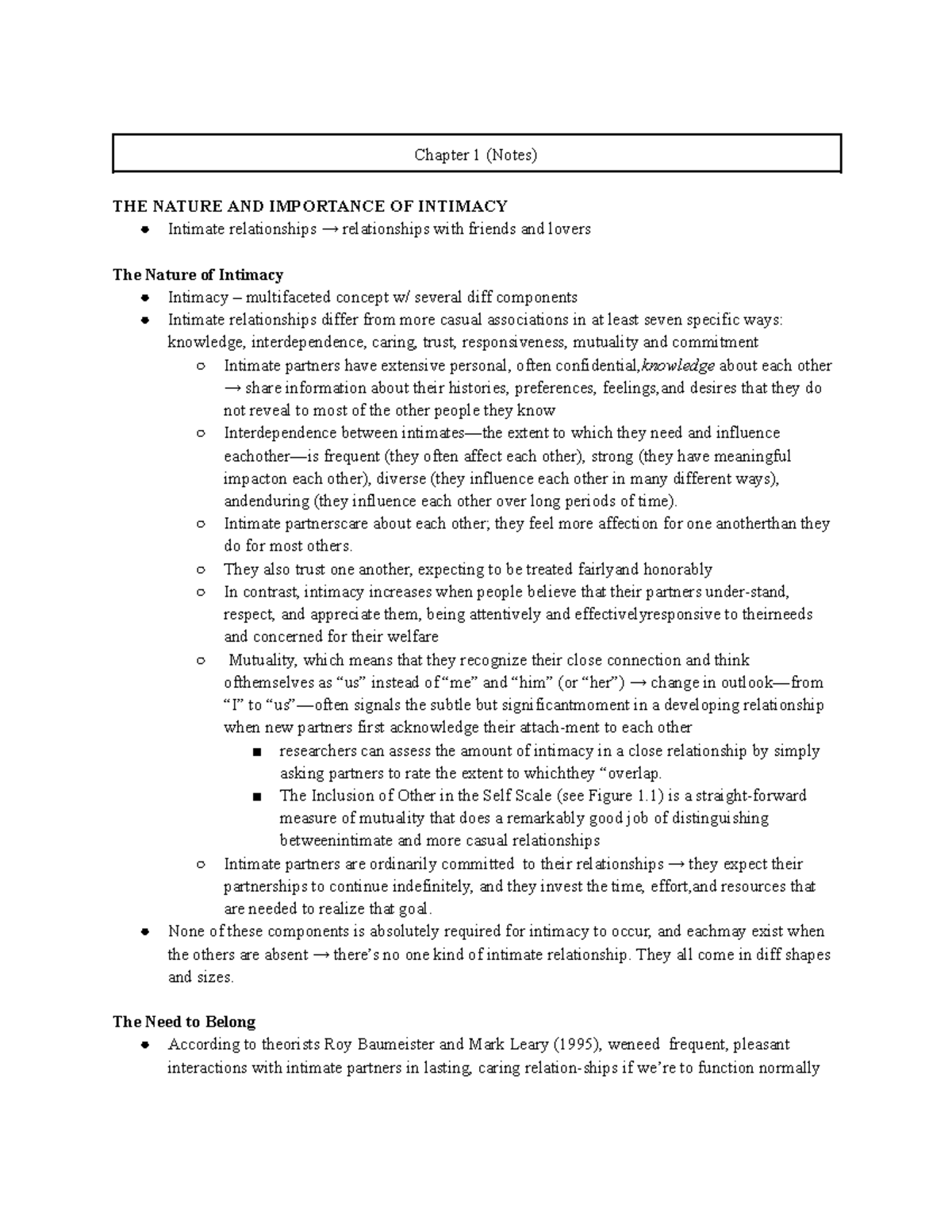PSYC 474 Textbook - Chapter 1 (Notes) THE NATURE AND IMPORTANCE OF ...