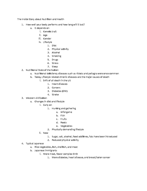 Chapter 2 - Spring 2022 - Key nutrition concepts and terms What is ...