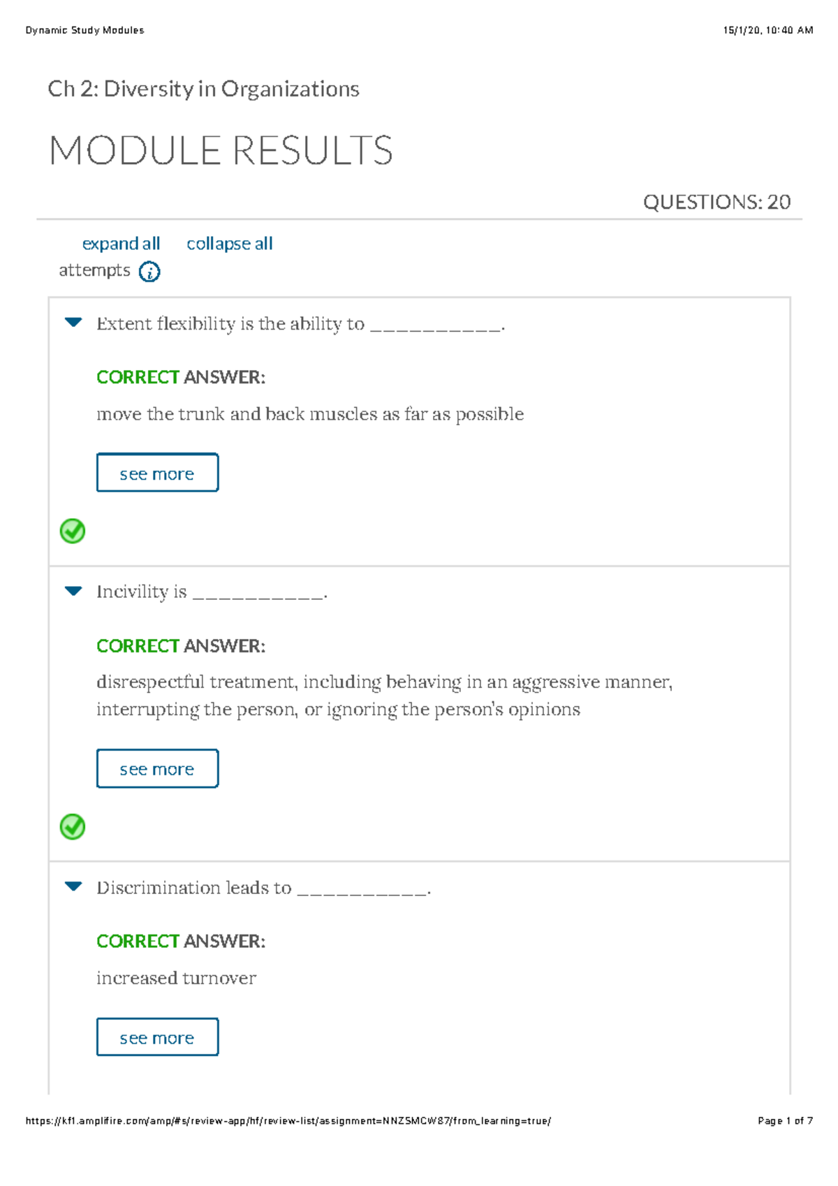 Org Behaviour CH2 Diversity in Organizations Prep Activity - MODULE ...