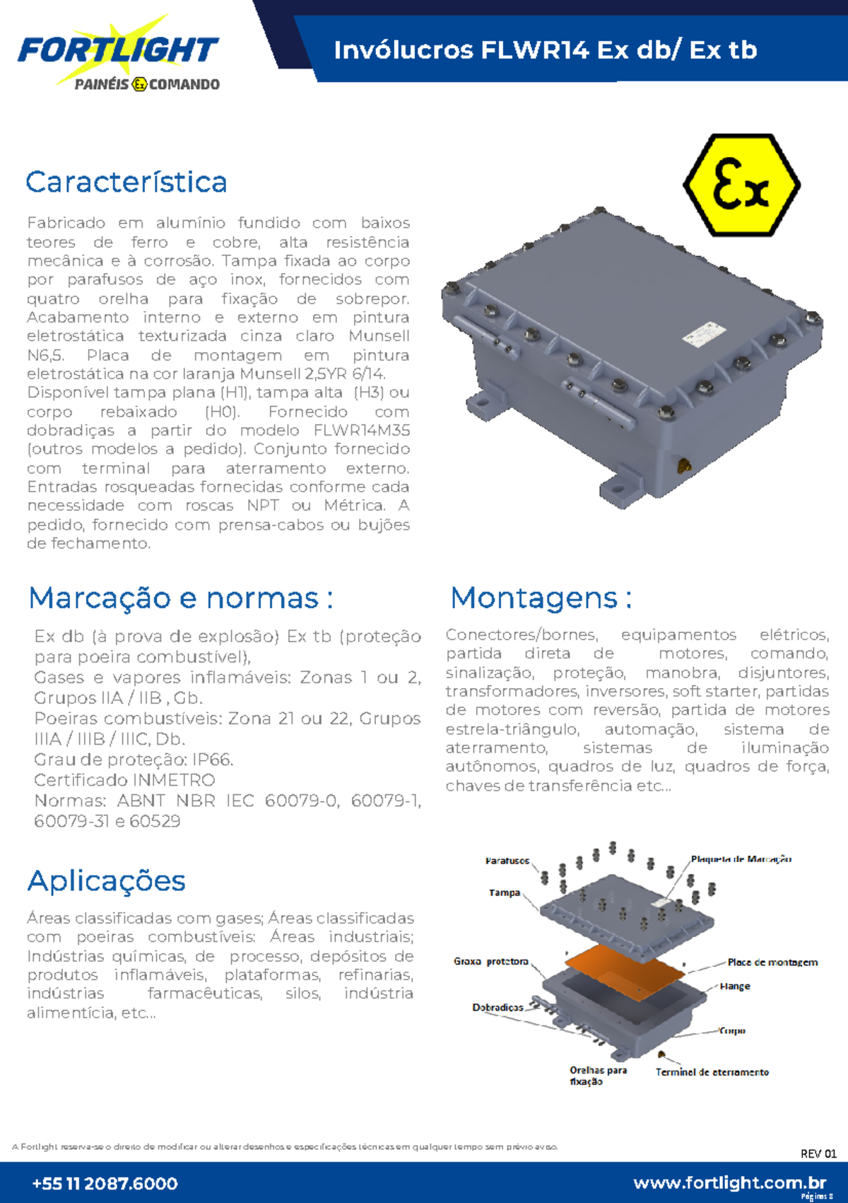 DATA Sheet Paineis Elétricos EX - +55 11 2087 fortlight.com ...