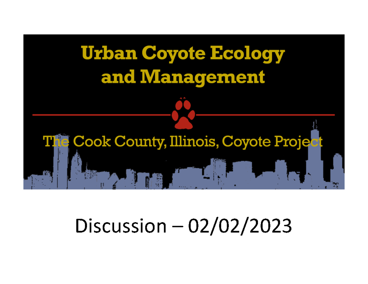 Discussion Urban Coyotes 02%3D02%3D2023 - Discussion – 02/02/ nytimes ...