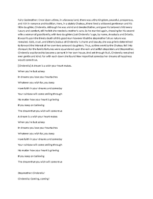 Rapunzel Script - SKIT - Narrator: This is the story of a girl, named ...