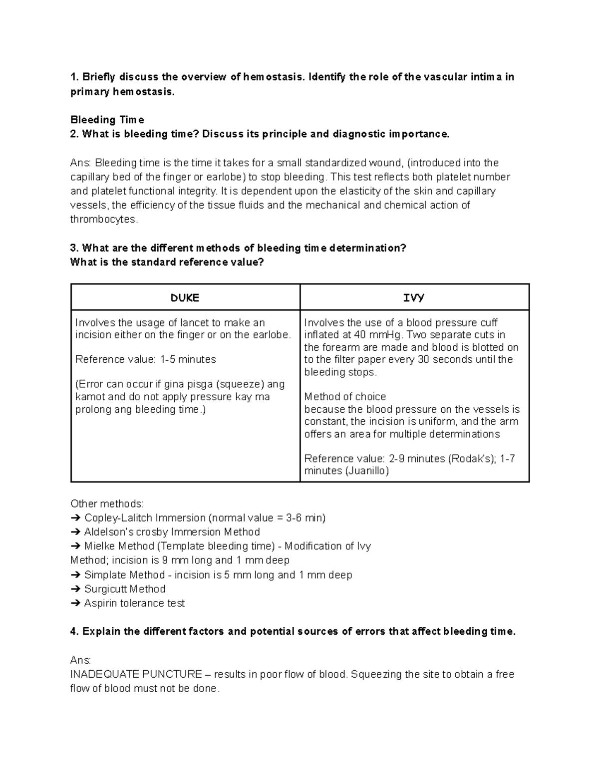 Clinical hematology for medical laboratory science on primary ...