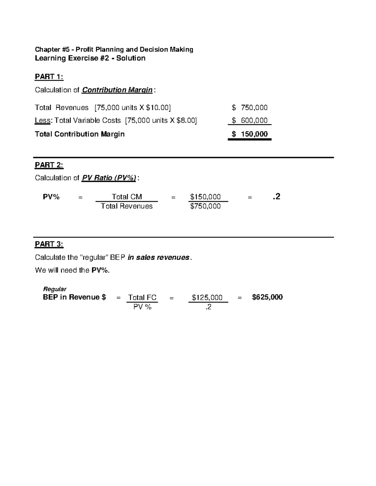Chap 5 - LE2 - Financial analysis and Budgeting - FIN-1013 - Lambton College - Studocu