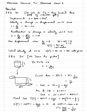 MATH1042 Calc April 2023 with memo - MATH1042A - Engineer - Studocu