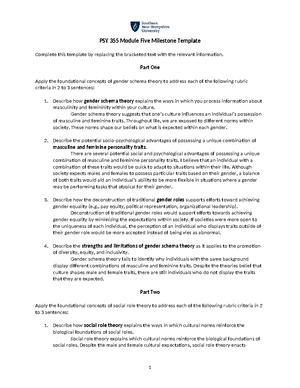 PSY 375 Module One Lab Worksheet Template - PSY 375 Module One Lab ...