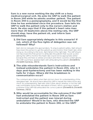 Clincal Journal 4 Leadership - 1 Clinical Journal: Leadership Sarah ...