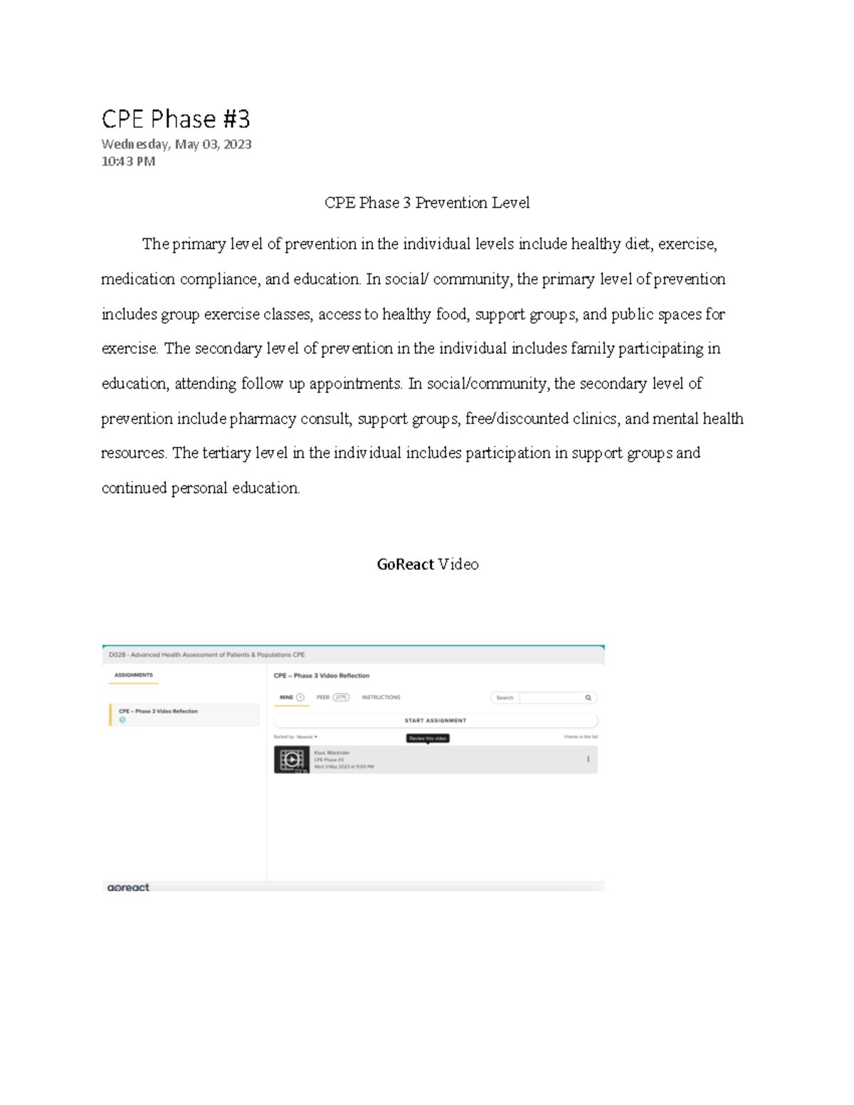 CPE Phase 3 - CPE Phase Wednesday, May 03, 202310:43 PM CPE Phase 3 ...