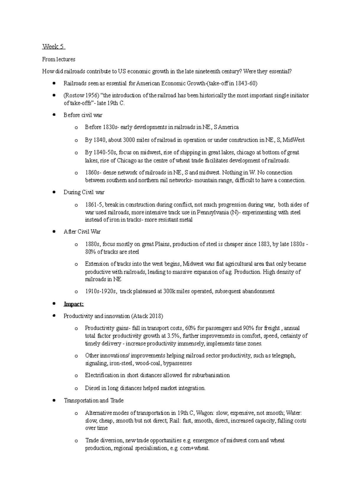 Term 2 seminar notes - Summary of required readings - Power and Plenty ...