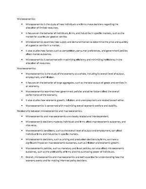 10 Principles of Economics - Overview of the Ten Principles of ...